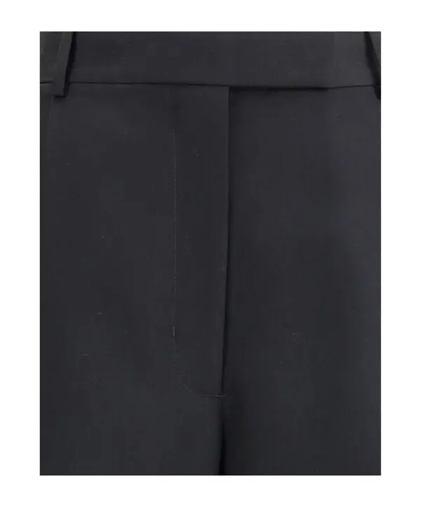 TOM FORD Wool Pleated Trousers - Black