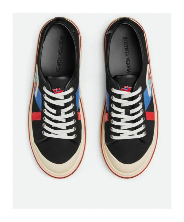 Bottega Veneta Eliot Perforated Lace-up Sneakers - Black