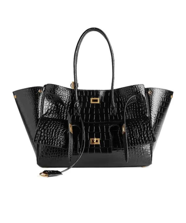 Balenciaga Bel Air Medium Carry Tote Bag - Black