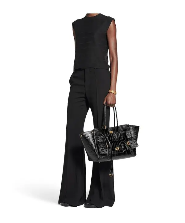 Balenciaga Bel Air Medium Carry Tote Bag - Black