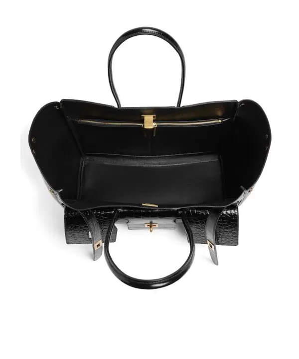 Balenciaga Bel Air Medium Carry Tote Bag - Black