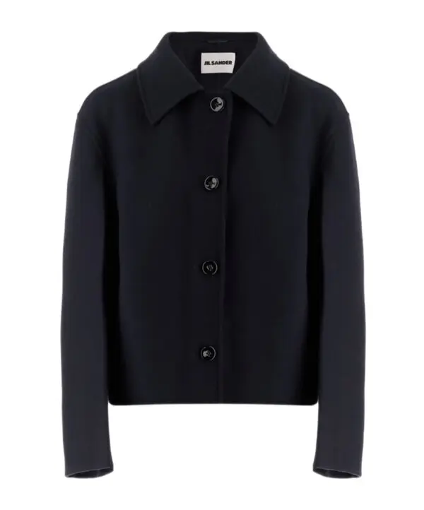 JIL SANDER Button-fastening Wool Coat