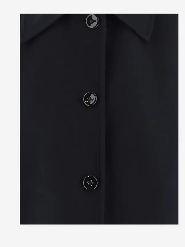JIL SANDER Button-fastening Wool Coat