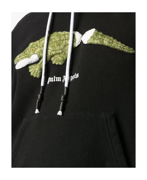 Palm Angels Crocodile Print Hoodie