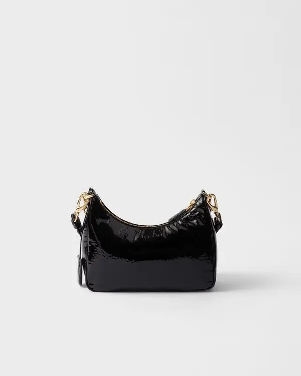 Prada Re-edition Mini Handbag With Chain Strap - Black