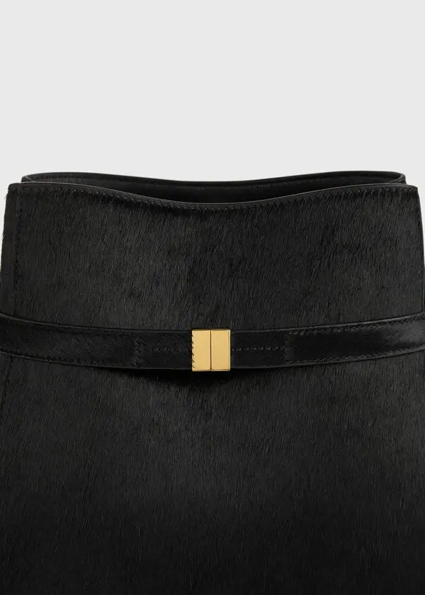 TOTEME Buckled Bucket Bag - Black