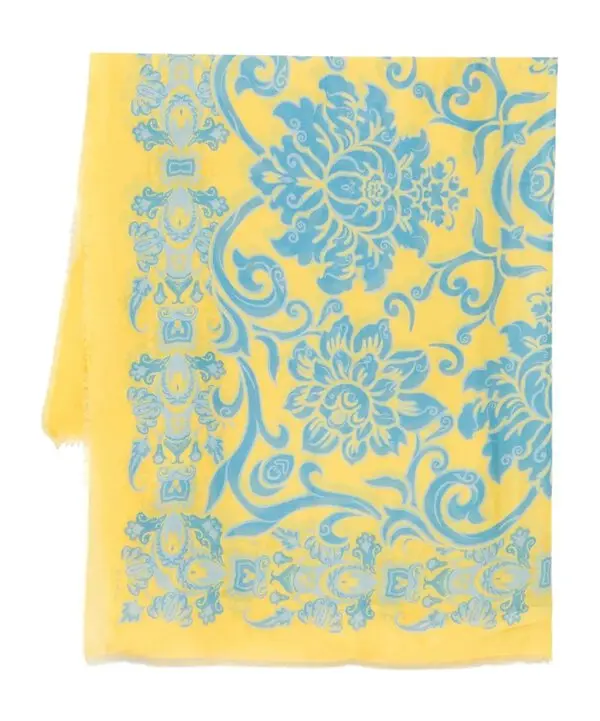 Etro Paisley-print Scarf - Yellow