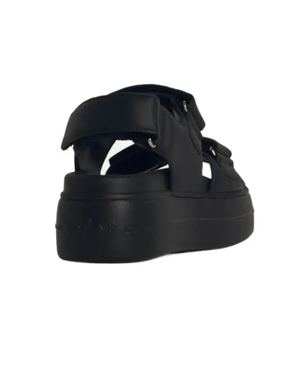 Hogan Strapped Round Toe Sandals - Black