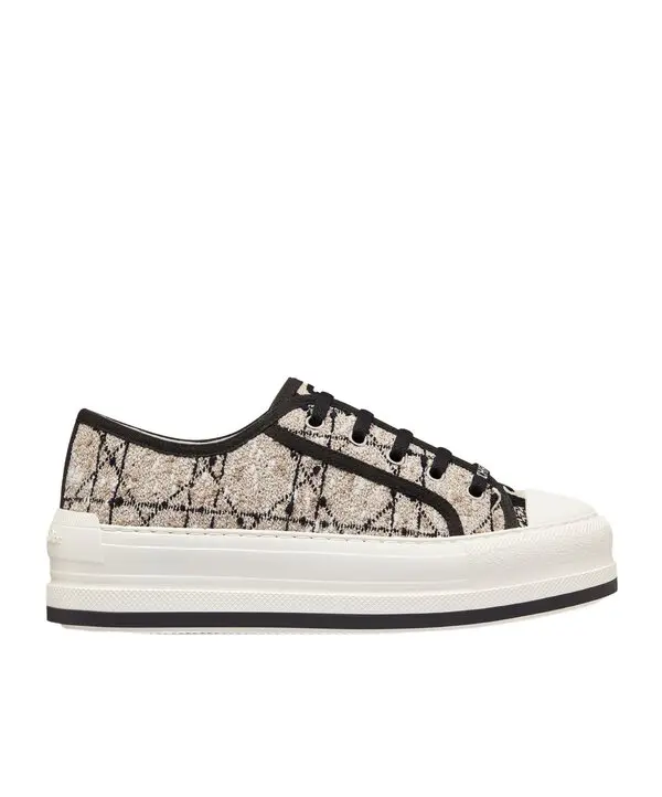 Dior Walk'n' Platform Sneakers - Beige/black