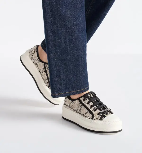 Dior Walk'n' Platform Sneakers - Beige/black