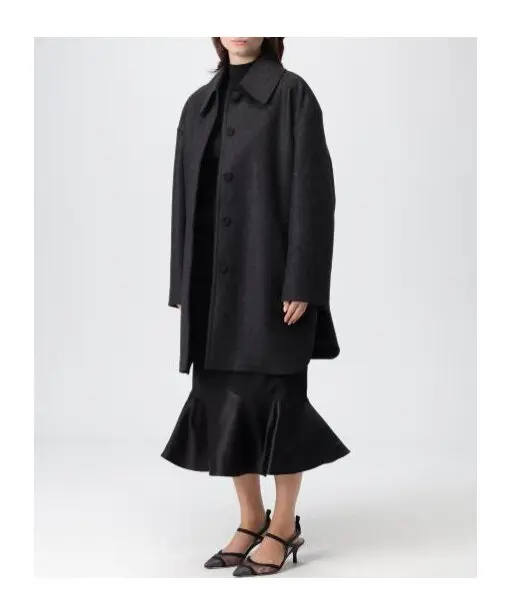 Fendi Single-breasted Long-sleeved Midi Coat - No