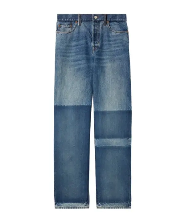 Gucci Two-tone Paneled Denim Jeans