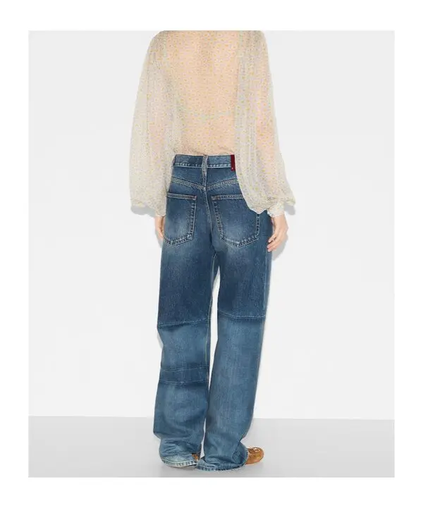 Gucci Two-tone Paneled Denim Jeans