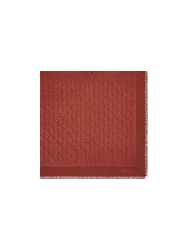 Fendi Silk And Wool Shawl - Brown