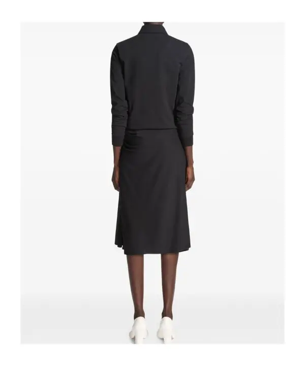Dries Van Noten Long Sleeve Jersey Polo Shirt