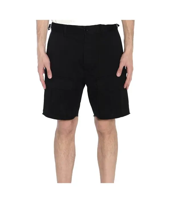Celine Cargo Shorts In Cotton - Black