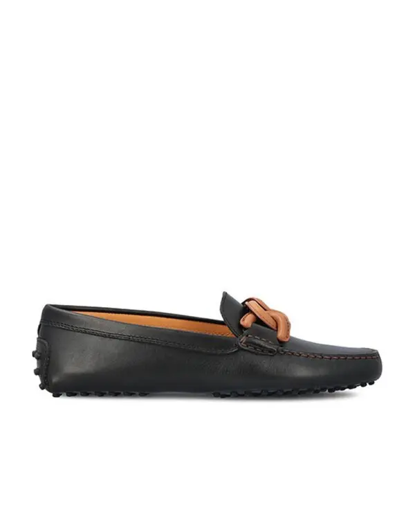 TOD'S Leather Slip-on Loafers With Horsebit Detailing