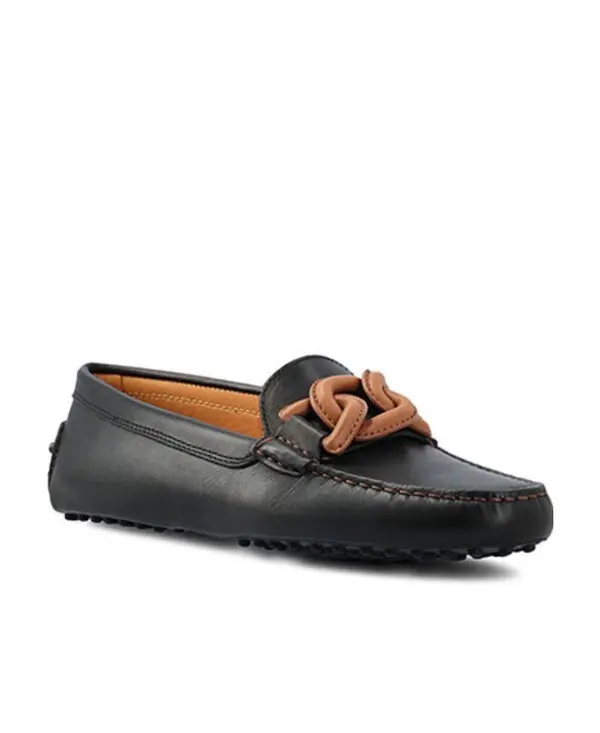 TOD'S Leather Slip-on Loafers With Horsebit Detailing