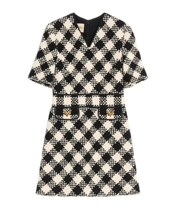 Valentino Garavani Damier Tweed Dress
