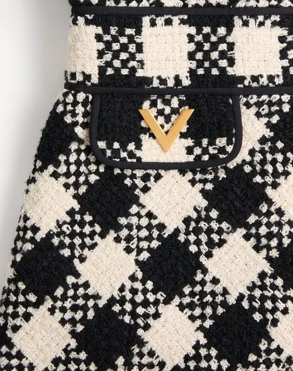 Valentino Garavani Damier Tweed Dress