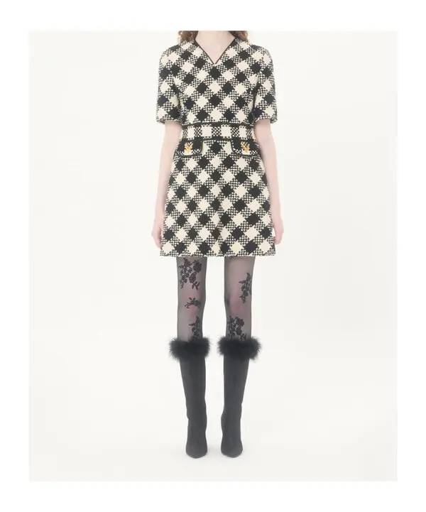 Valentino Garavani Damier Tweed Dress