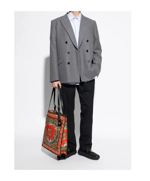 Versace Medusa Plaque Slip-on Loafers - Black