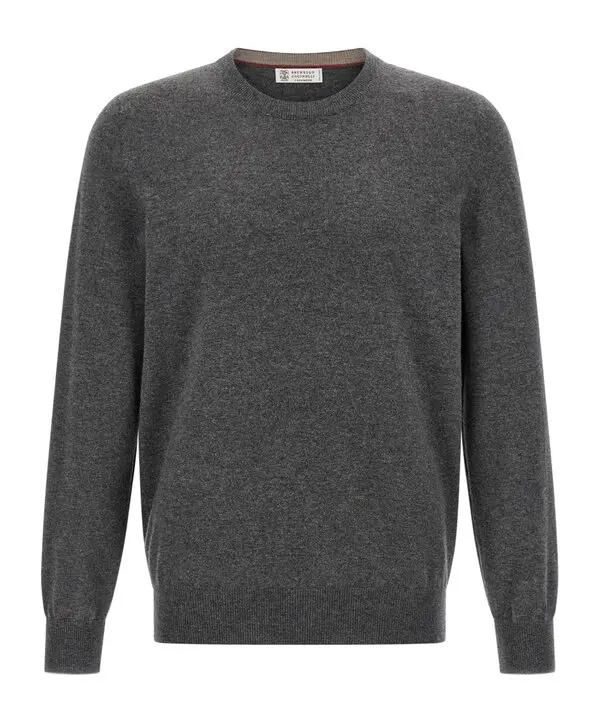 Brunello Cucinelli Crewneck Knitted Jumper - Grey
