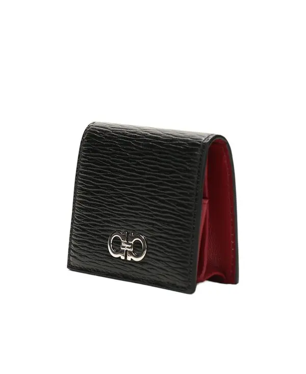 FERRAGAMO Logo-plaque Leather Cardholder