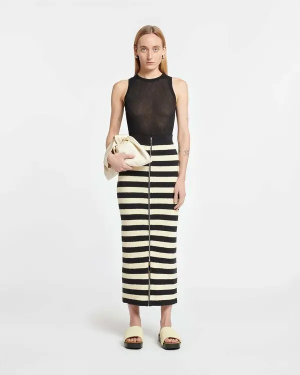 Nanushka Nima Striped Terry-cloth Skirt