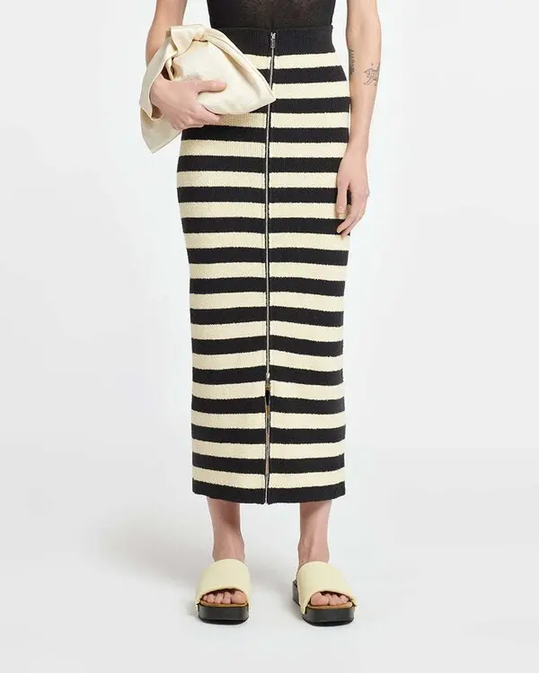 Nanushka Nima Striped Terry-cloth Skirt
