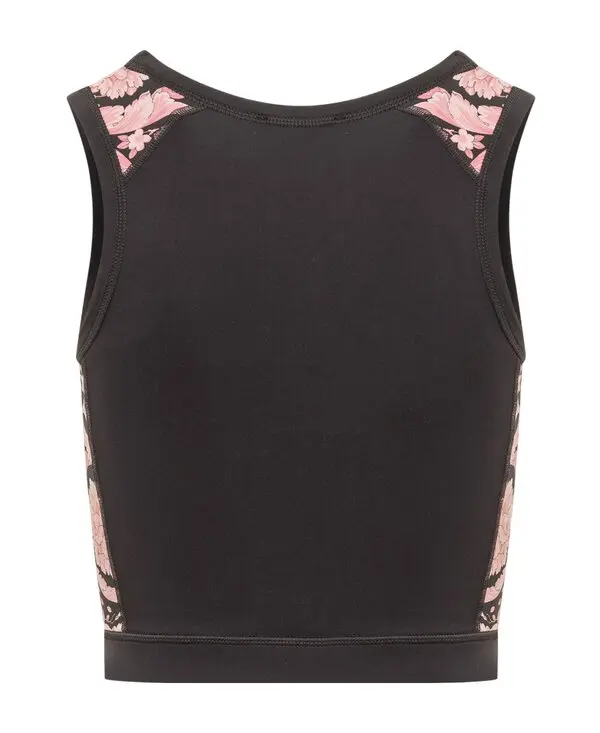 Versace Logo Detailed Crewneck Cropped Sports Top