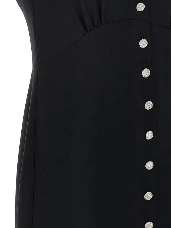 Miu Miu Embellished Short-sleeved Flared Dress