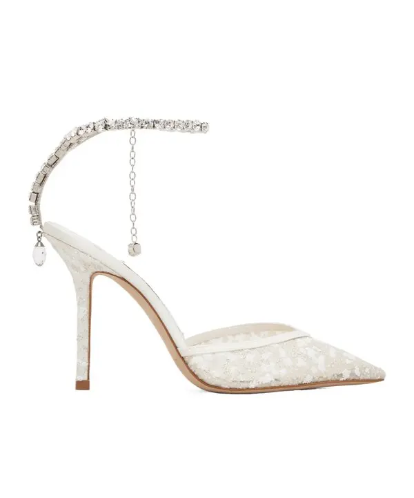 JIMMY CHOO Saeda 100 Pointed Toe Stiletto Sandals