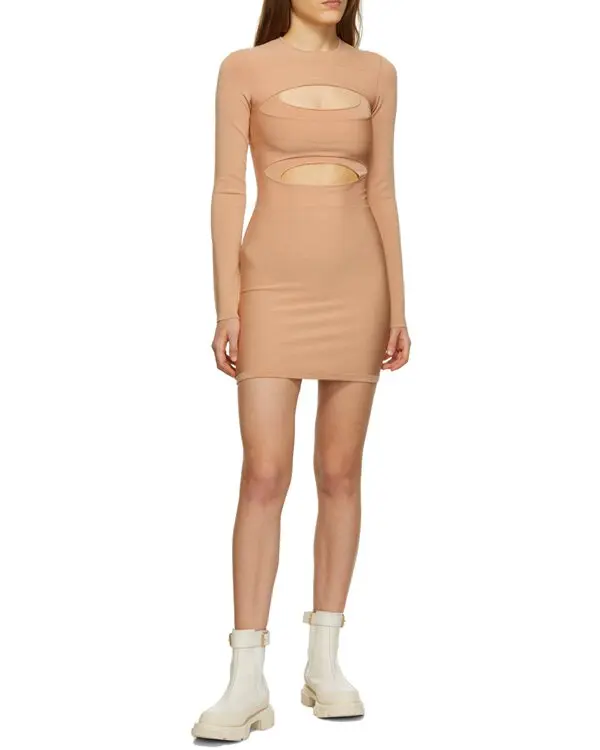 DION LEE Cut-out Layered Mini Dress