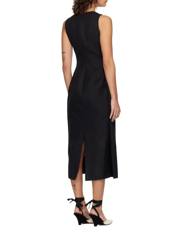 Jacquemus Tablier Scoop Neck Midi Dress