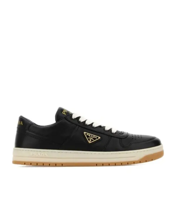 Prada Downtown Bold Lace-up Sneakers - Black