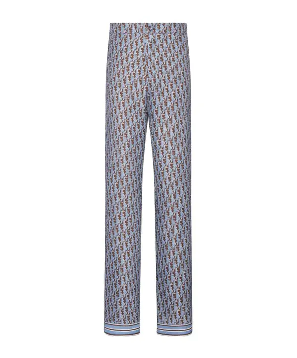 Dior Oblique Pajama Pants - Gray
