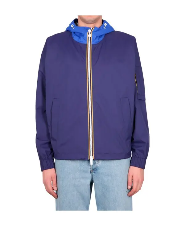 K-WAY Zip-up Hooded Jacket - Blue