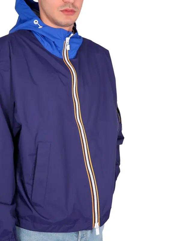 K-WAY Zip-up Hooded Jacket - Blue