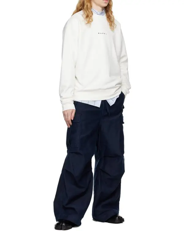 Marni Logo Printed Crewneck Sweatshirt