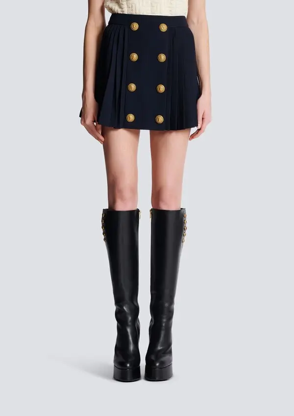 Balmain Embellished Pleated Skirt