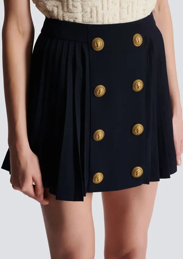 Balmain Embellished Pleated Skirt