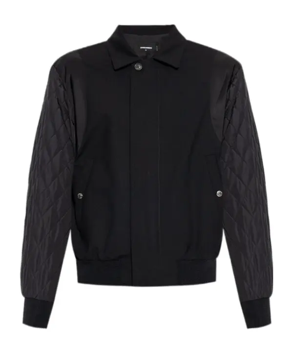 Dsquared2 Quilted Sleeve Bomber Jacket