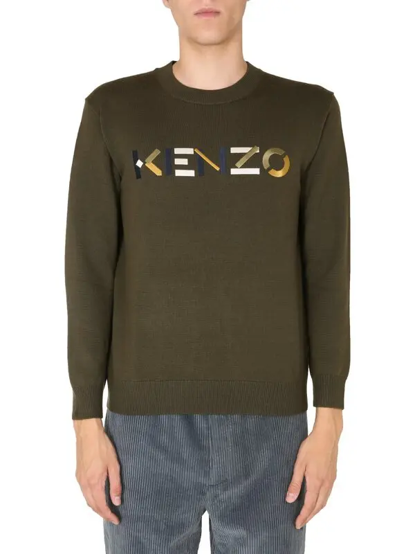 Kenzo Embroidered Logo Wool Jumper