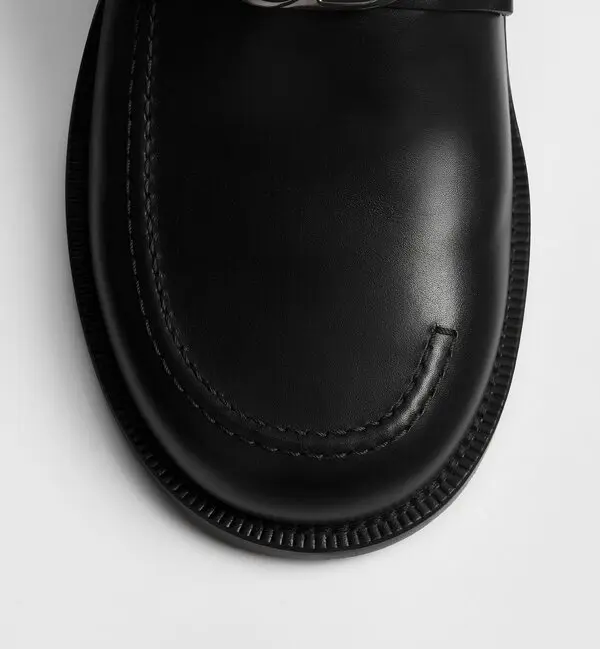 Dior Archie Loafer With Palladium Cd Icon Signature - Black