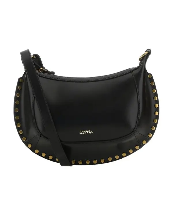 Isabel Marant Étoile Oskan Moon Studded Shoulder Bag - Black