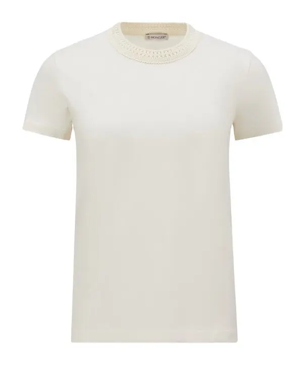 Moncler Crochet Accent T-shirt - White