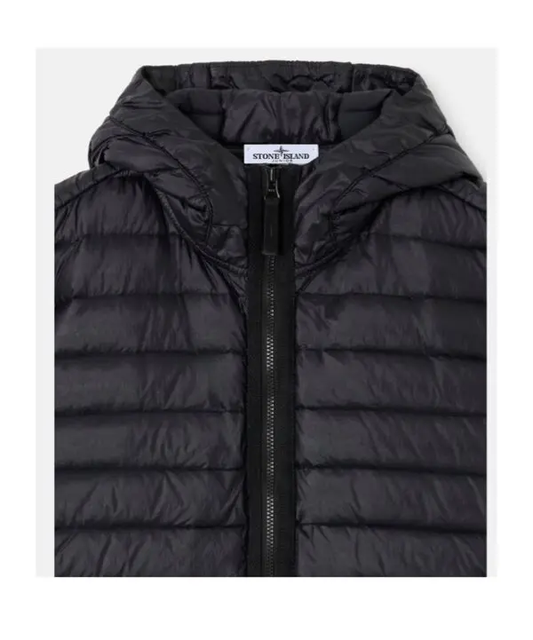 Stone Island Logo-patch Padded Jacket - Navy Blue