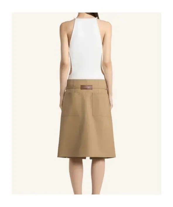 COURREGES Cut Out One-piece Swimsuit With Buckle Detailing - White