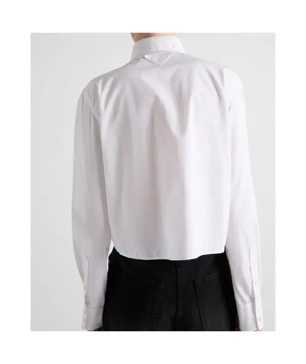 Prada Embellished Collar Shirt - White